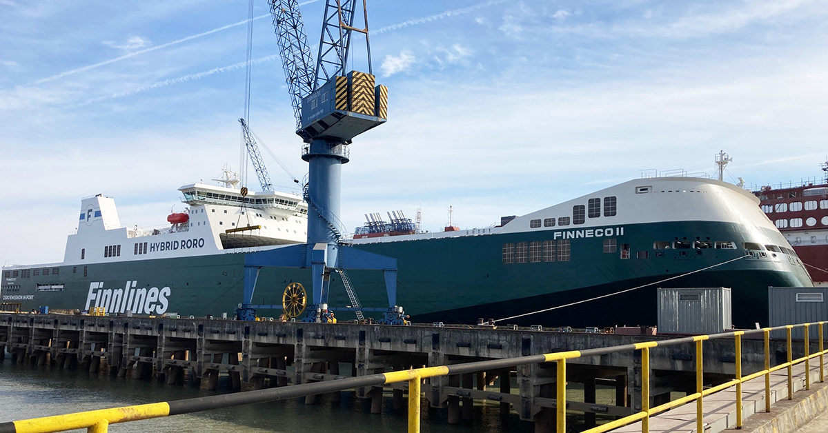 The second hybrid ro-ro vessel delivered to Finnlines - Finnlines