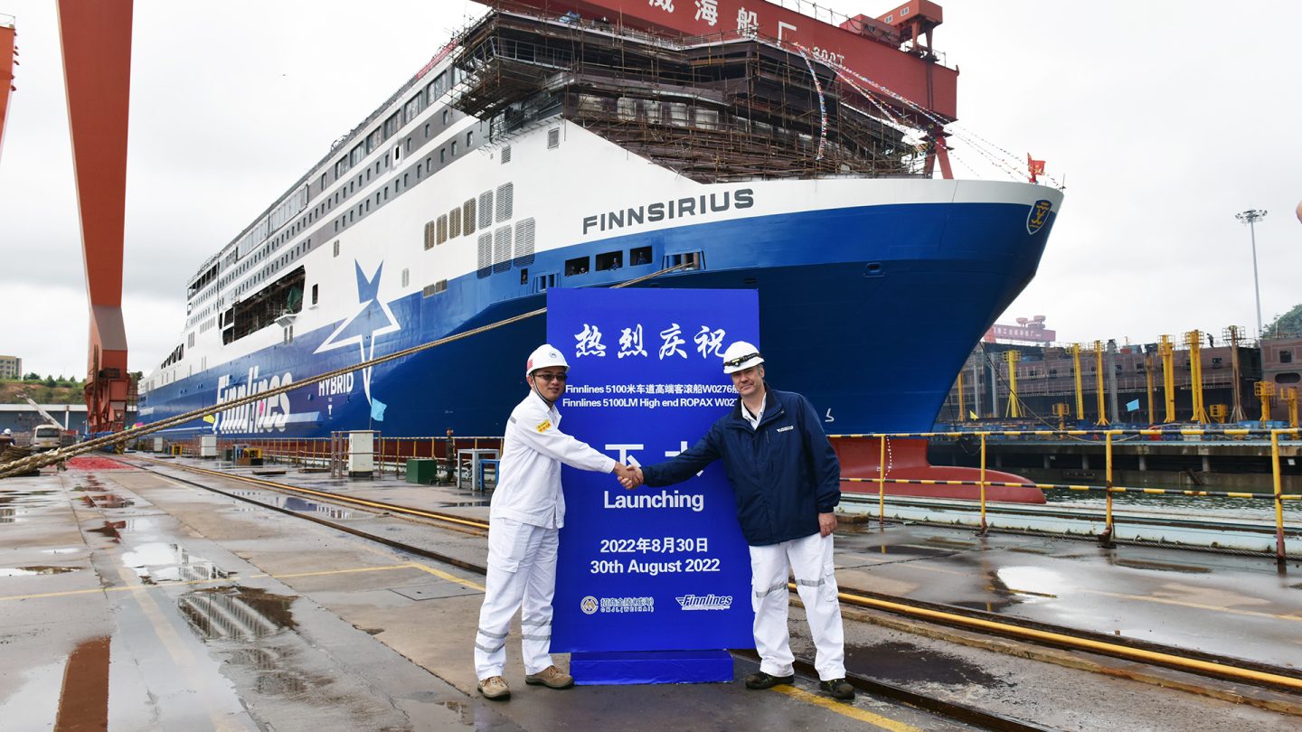 Finnlines’ Superstar ro-paxes celebrate launching and keel laying ...
