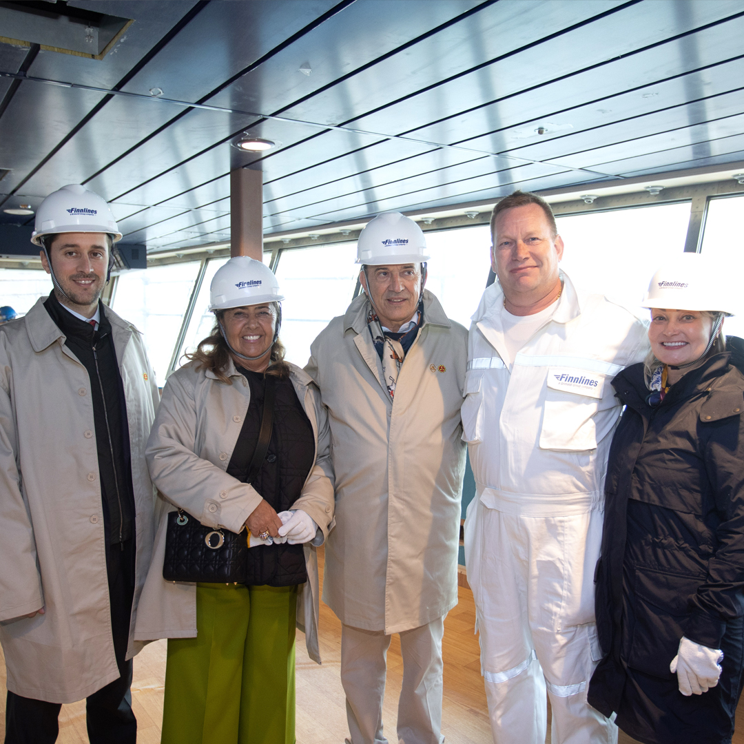 At the shipyard with the Grimaldis - Finnlines