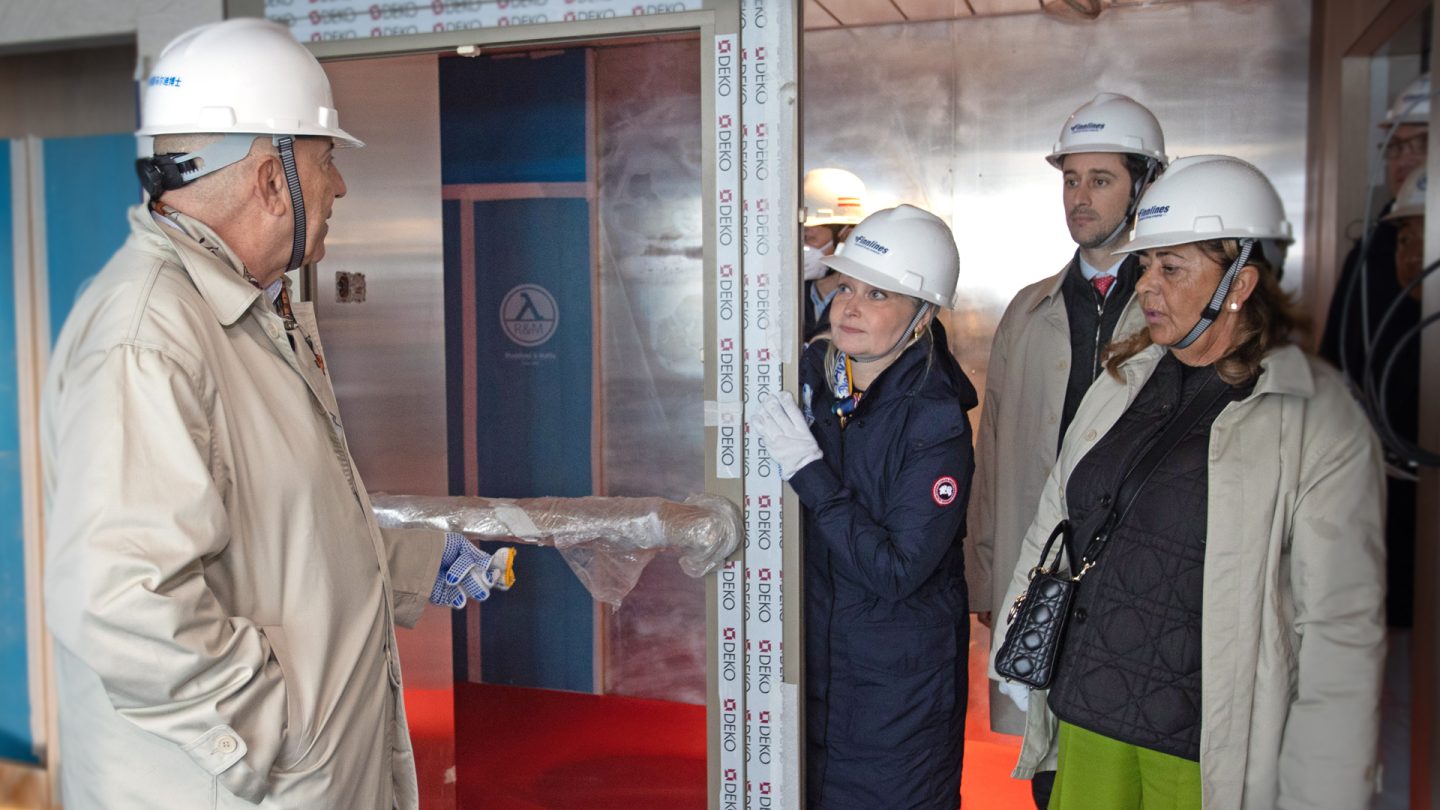 At the shipyard with the Grimaldis - Finnlines