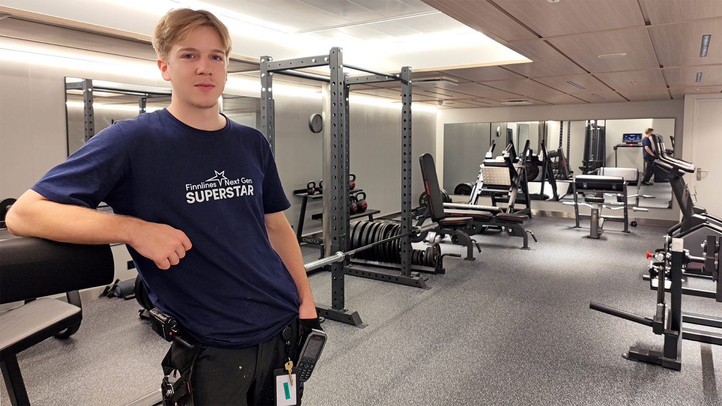 Sailor Verner Timonen, Aged 20, Works on the Finnsirius - Finnlines