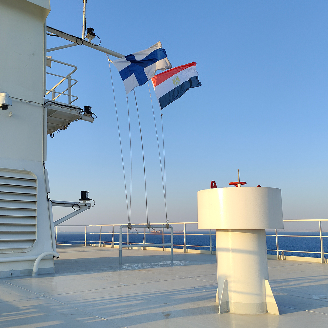 Finnsirius Transits the Suez Canal to Enter the Mediterranean - Finnlines