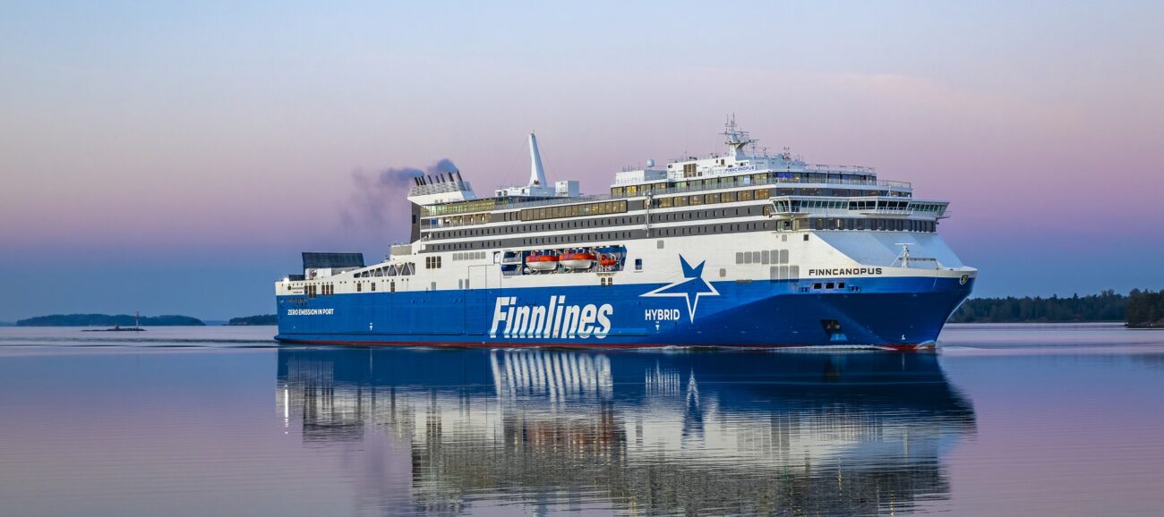 Finnlines’ Finncanopus has been operating for a year on the route ...