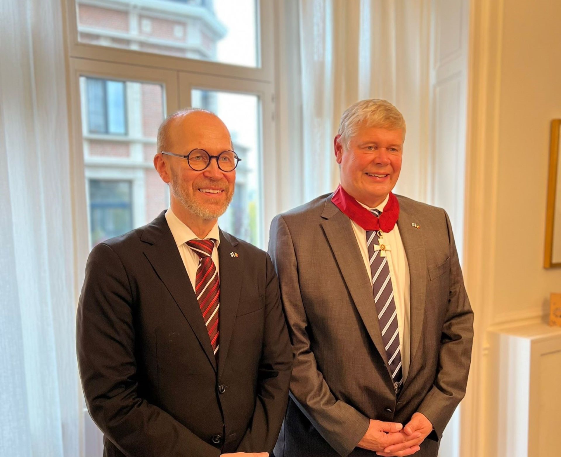 Managing Director of Finnlines Belgium N.V. Luc Hens honored with a ...